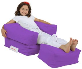 Atelier del Sofa Zahradní sedací vak Kids Single Seat Pouffe - Purple, Purpurová