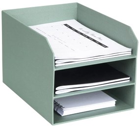 Zelený kartonový organizér na dokumenty Trey Canvas Paper Laminate – Bigso