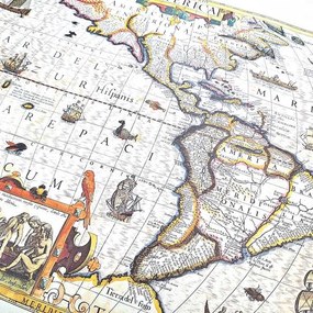 Madrid Magnificence Mapa Ameriky z roku 1628. - J. Hondius Reprint - M1628