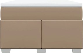 Box spring postel s matrací cappuccino 120x190 cm umělá kůže 3285204