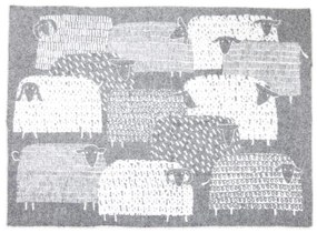 Vlněná deka Päkäpäät 130x180, šedá