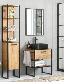 Skříňka pod umyvadlo loft 70 cm stojící se zásuvkou (BROOKLIN 825A FSC)
