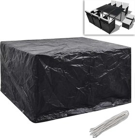 Plachty na zahradní nábytek 2 ks pro 6 osob 8 oček 172 x 113 cm 279120