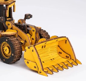 ROBOTIME Rokr 3D dřevěné puzzle Buldozer 211 ks
