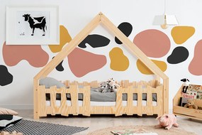 Adeko Dětská postel domeček GATO Velikost postele: 190x90 cm Barva: dekor přírodní dřevo přírodní