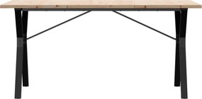 Jídelní stůl s Y rámem 140 x 80 x 75,5 cm borové dřevo a ocel 3282786