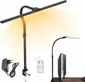 Lampa S Klipem Se Dvěma Hlavami 24W Led 360° Regulace S Dálkovým Ovládáním 1000LM