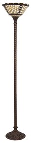Stojací lampa Tiffany Paule – Ø 38*186 cm E27/max 1*60W