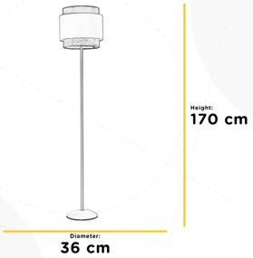 ONLI - Stojací lampa LICIA 1xE27/22W/230V