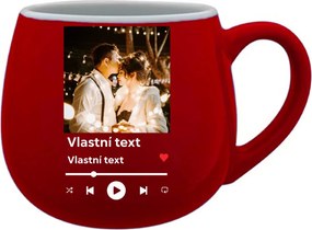 Personalizovaný keramický buclatý hrneček s motivem přehrávače