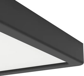 Eglo 901329 - LED Koup. stropní svítidlo FUEVA LED/10,5W/230V 22x22cm IP44 černá