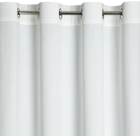 ZATEMŇOVACÍ ZÁVĚS NA KROUŽCÍCH ROSA 140X250 CM BÍLÁ