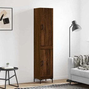 vidaXL Skříň highboard 34,5 x 34 x 180 cm kompozitní dřevo [3199108] Barva: hnědý dub