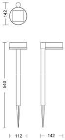 Philips - LED Solární lampa VYNCE LED/1,5W/3,7V 1500 mAh IP44