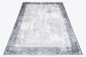 Kusový koberec pratelný VICTORIA 2363 Klasický pogumovaný krémový Rozměr: 120x170 cm