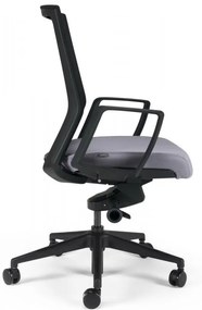 Kancelářská ergonomická židle BESTUHL S27 BLACK — více barev, snímatelný potah Šedá