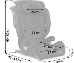 Autosedačka Louis Soft, ISOFIX, 15-36 kg, černá | Nukido