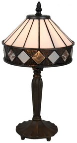 Stolní Tiffany lampa Black &amp;amp; White – 20x36 cm