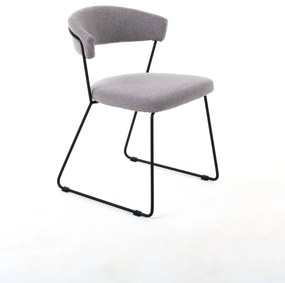 Čalouněná židle BERG šedá - vystavený kus