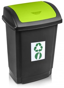 PROHOME - Koš odpadkový ke třídění odpadu 25l zelený
