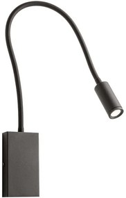 Redo 01-2755 - LED Flexibilní lampička WALLIE LED/3W/230V USB CRI 90 černá