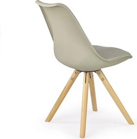 Jídelní židle K201 khaki (48 x 57) cm