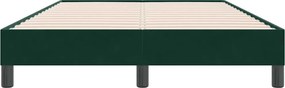 Postel Box Spring bez matrace tmavě zelená 120x220 cm samet 3315870