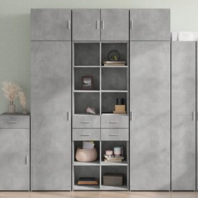 Skříň highboard betonově šedá 70x42,5x185 cm kompozitní dřevo