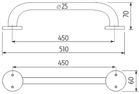 Nimco Madlo 450x25 mm BM 7335-18