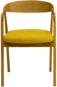 Bradop Židle čalouněná ADRIANA XL dubová Z217 | Látka: 521 - ARTEMIS-521