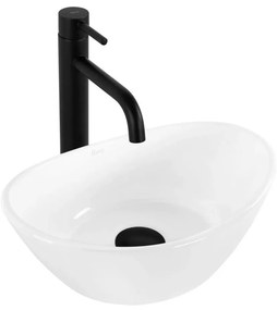 REA-U6803 - Umyvadlo na desku KATE 24,5x36,5 cm keramika/lesklá bílá REA-U6803