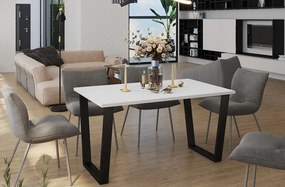 Casarredo - Komfort nábytek Jídelní stůl KAISARA 138x67 cm, černá/bílá