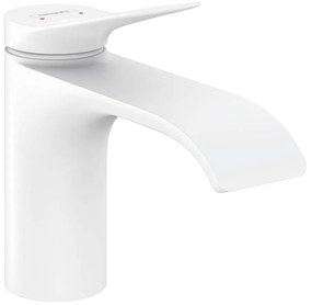 Hansgrohe Vivenis - Umyvadlová baterie 80, EcoSmart, matná bílá 75012700