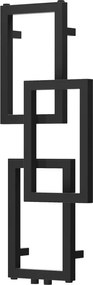 Mexen Grid, dekorativní koupelnový radiátor 870 x 360 mm, 209 W, černá, W215-0870-360-00-70