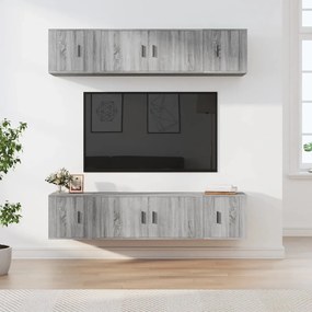 vidaXL 6dílný set TV skříněk kompozitní dřevo [3188655] Barva: šedá sonoma