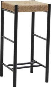 Černá/v přírodní barvě barová stolička z bukového dřeva (výška sedáku 72 cm) Bandar – Premier Housewares