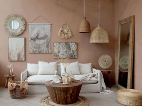 Hnědý dřevěný koferenční stůl Grimaud Unit - Ø 92*43 cm