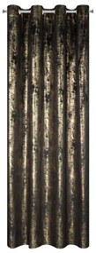 Záclona 140x250 Renia black gold velvet ready on vias Eurofirany