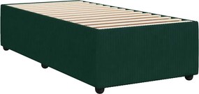 Box spring postel s matrací tmavě zelená 80 x 200 cm samet 3287593