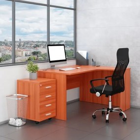 Sestava kancelářského nábytku SimpleOffice 2, 140 cm, pravá