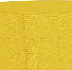 3dílná sedací souprava s poduškami světle žlutá textil 3202099