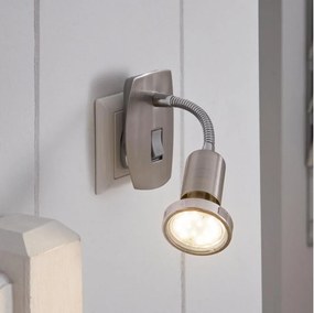 Eglo 902366 - LED Svítidlo do zásuvky MINI 1xGU10/2,8W/230V matný chrom