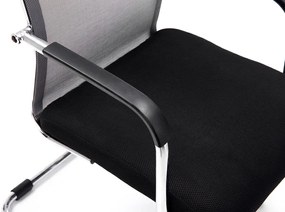 Kancelářská židle Worsley - síťovaný potah | šedá