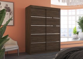 ADRK Šatní skříň posuvná LUFT CH 150, choco