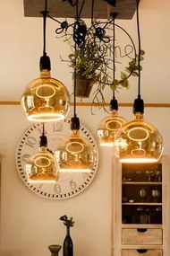 SEGULA LED Floating Globe 200 Smokey šedá / E27 / 6 W (24 W) / 240 lm