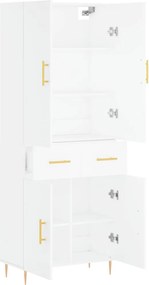 Skříň highboard bílá 69,5 x 34 x 180 cm kompozitní dřevo 3198137