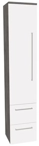 Mereo Bino, koupelnová skříňka vysoká 163 cm, levá, Multidecor, Beton tmavě šedý CN697BET2