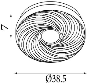 Searchlight 97010-39WH -LED Stropní svítidlo AURA LED/24W/230V 3000K pr. 38,5 cm