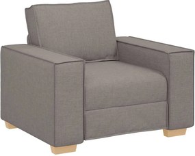 Pohovka 3 ks Taupe Lněná směs 3324615