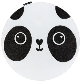 Dywany Łuszczów Dětský kusový koberec Petit Panda white kruh - 120x120 (průměr) kruh cm